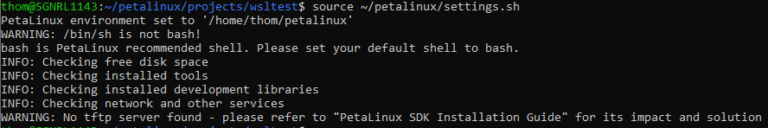 Petalinux on Windows (via WSL and Git) - Doayee